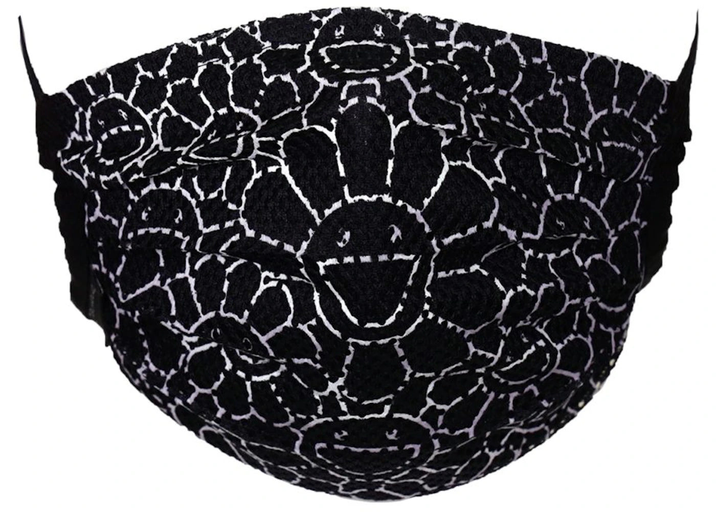 Takashi Murakami Mesh Flower Pattern Face Mask Black/White – Side Kicks