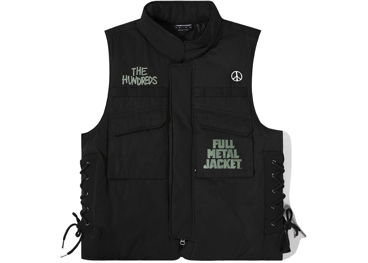 The Hundreds x Full Metal Jacket Platoon Peace Vest Black – Side Kicks