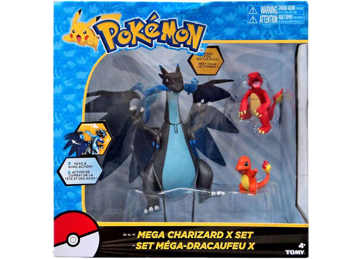 Tomy Pokemon Mega Charizard X Charmander & Charmeleon Toys 'R Us Exclu ...
