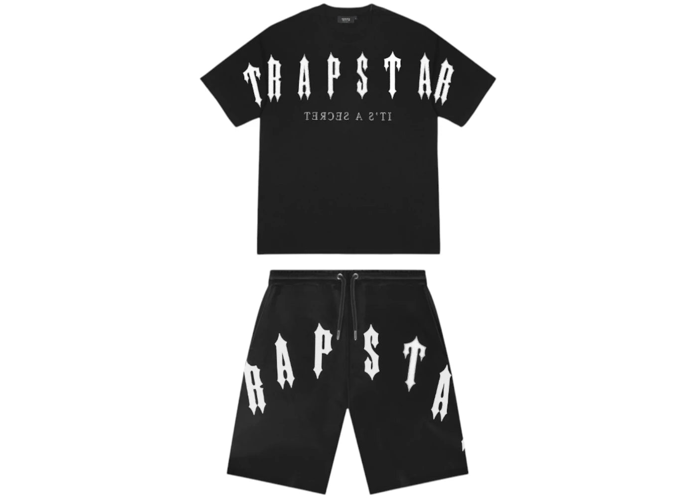 Trapstar Arch Chenille Decoded 2.0 Shorts Set Black/White – Side Kicks