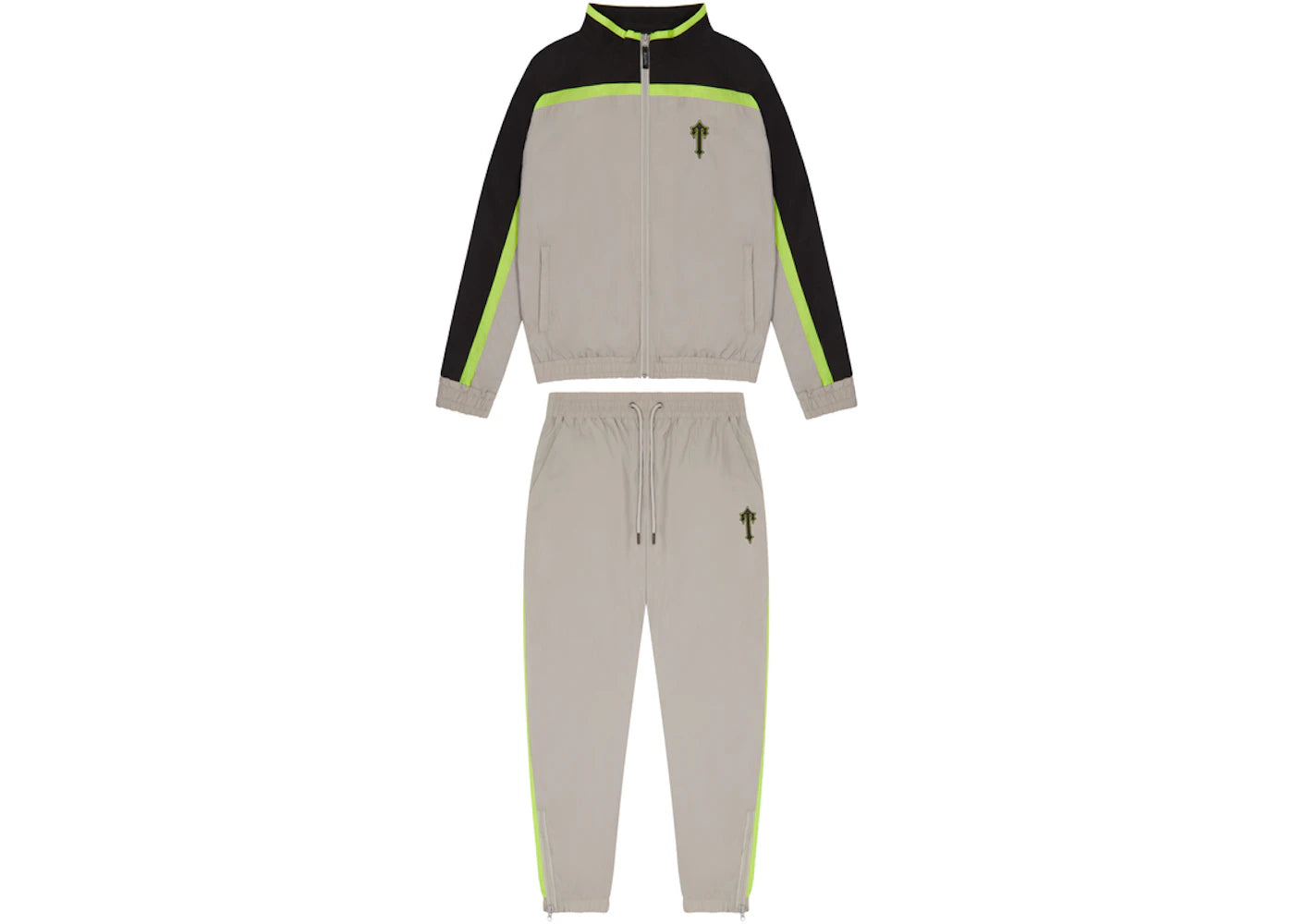 Trapstar Irongate T Shellsuit Grey/Lime – Side Kicks