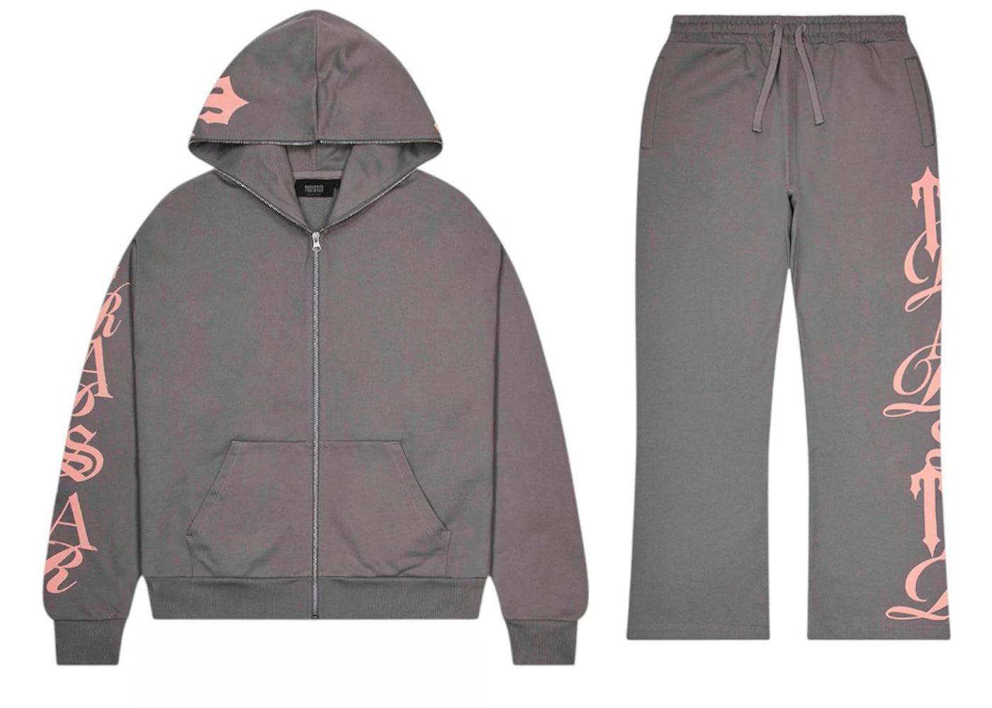 Trapstar Script 2.0 Tracksuit Grey/Pink – Side Kicks