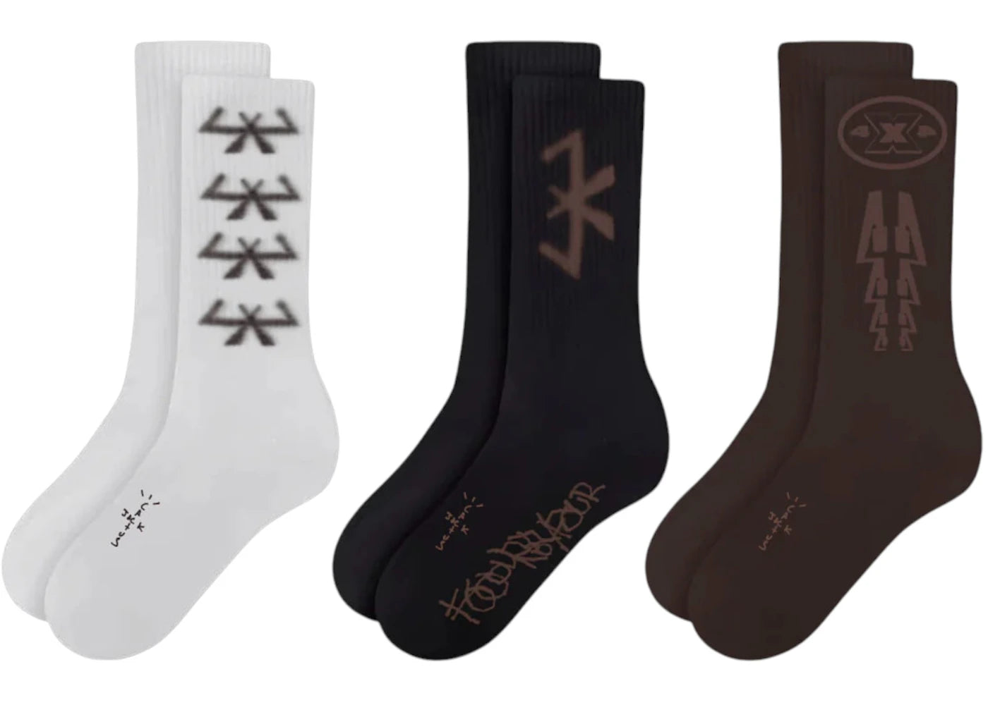 Travis Scott 4X4 Sock Pack Multicolor – Side Kicks