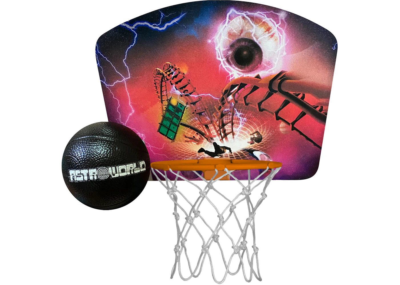 Travis Scott Astroworld Mini Basketball Hoop & Ball Roller Coaster ...