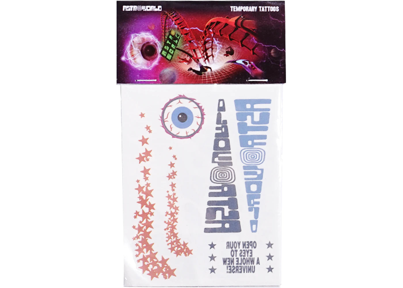 Travis Scott Astroworld Temporary Tattoo Pack – Side Kicks