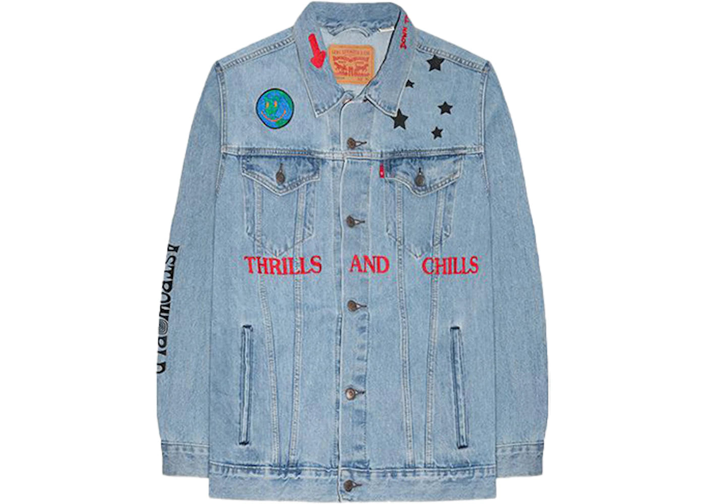 Travis Scott Astroworld Levis Denim Jacket Blue – Side Kicks