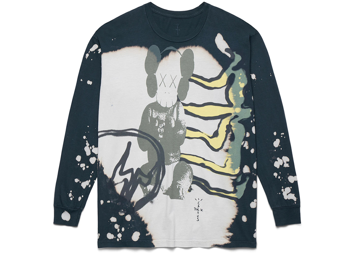 Travis Scott Cactus Jack + Kaws For Fragment L/S Tee Multi Grey – Side ...