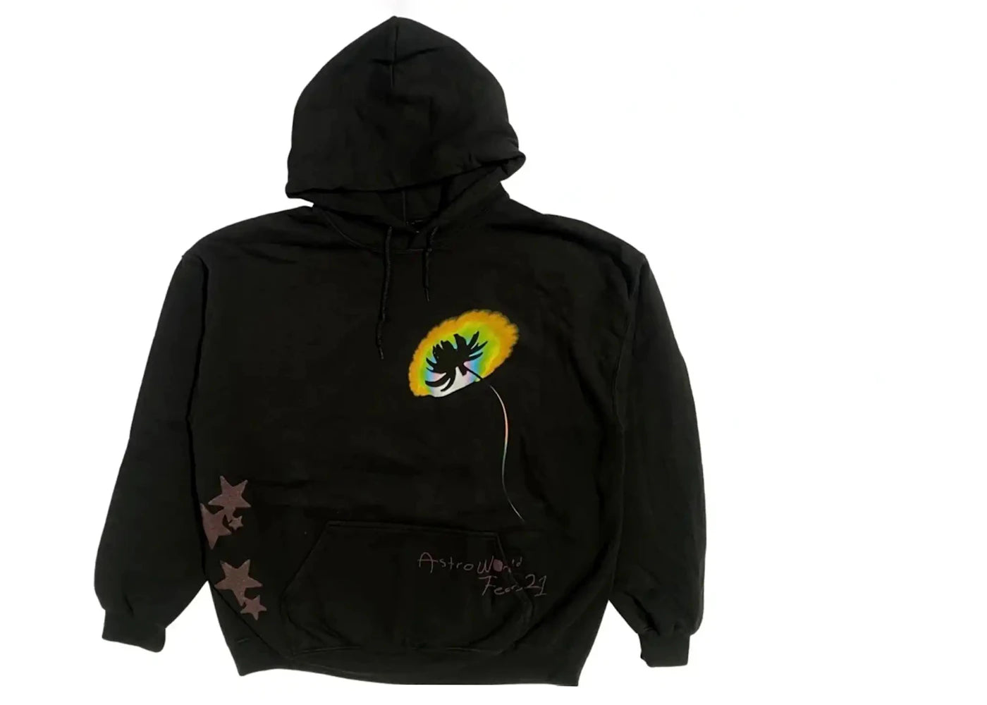 Travis Scott Face Melt Hoodie Black – Side Kicks