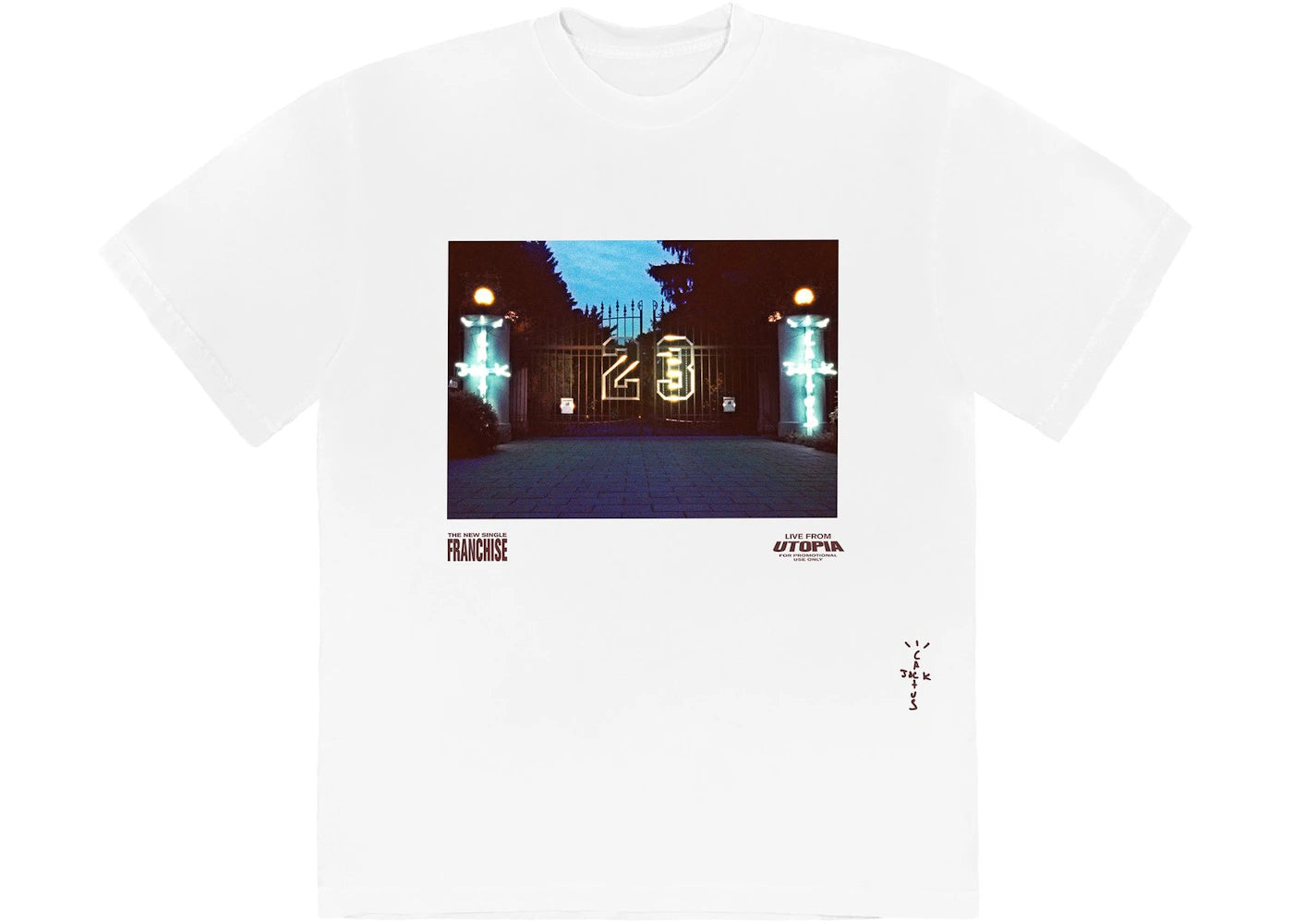 Travis Scott Gates T-shirt White – Side Kicks