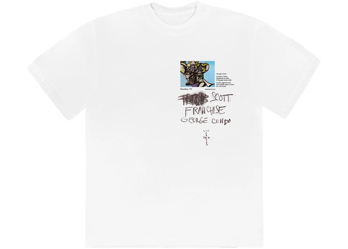 Travis Scott Portrait of Travis WIP T-shirt White – Side Kicks