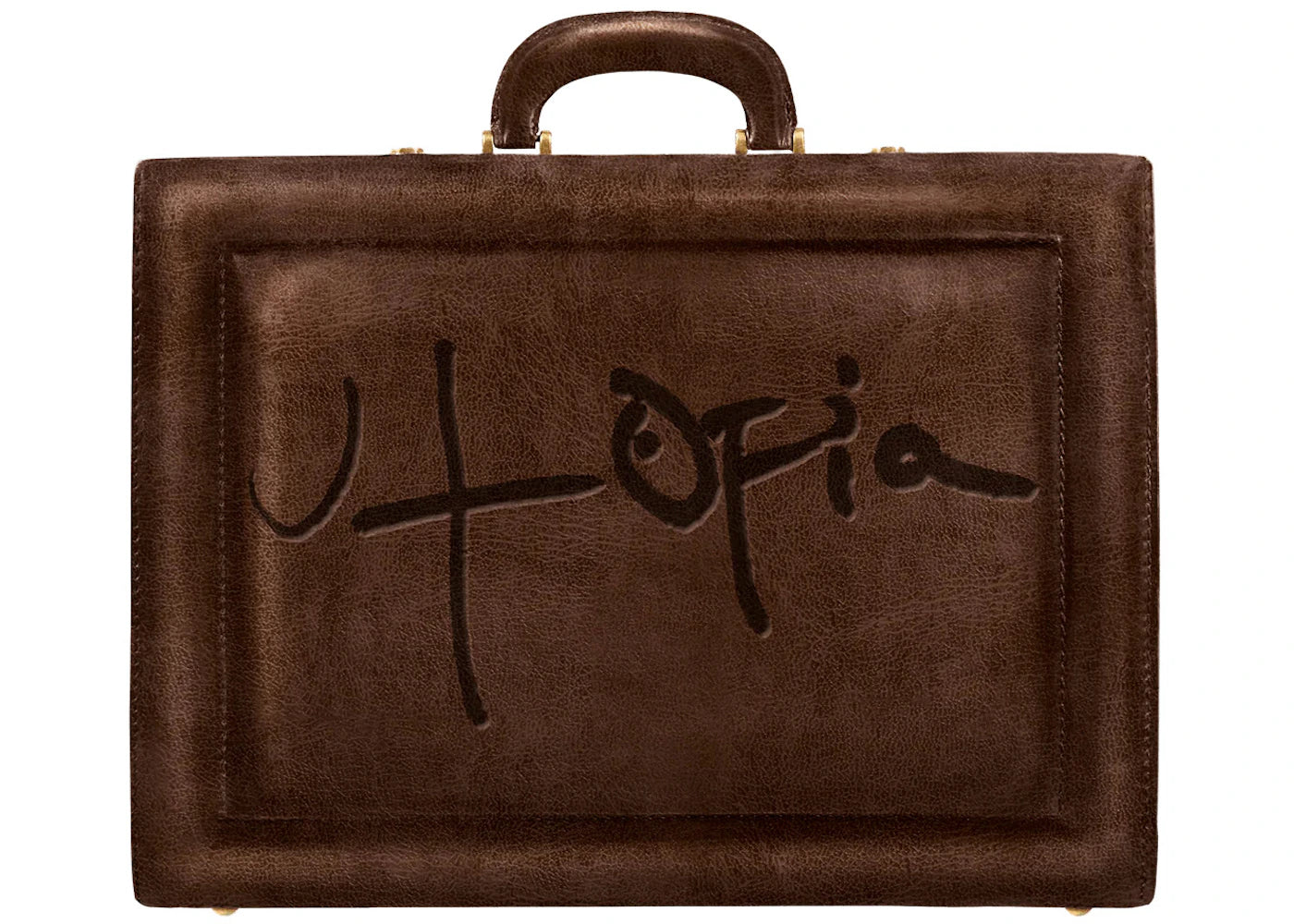 Travis Scott Utopia Briefcase Brown – Side Kicks