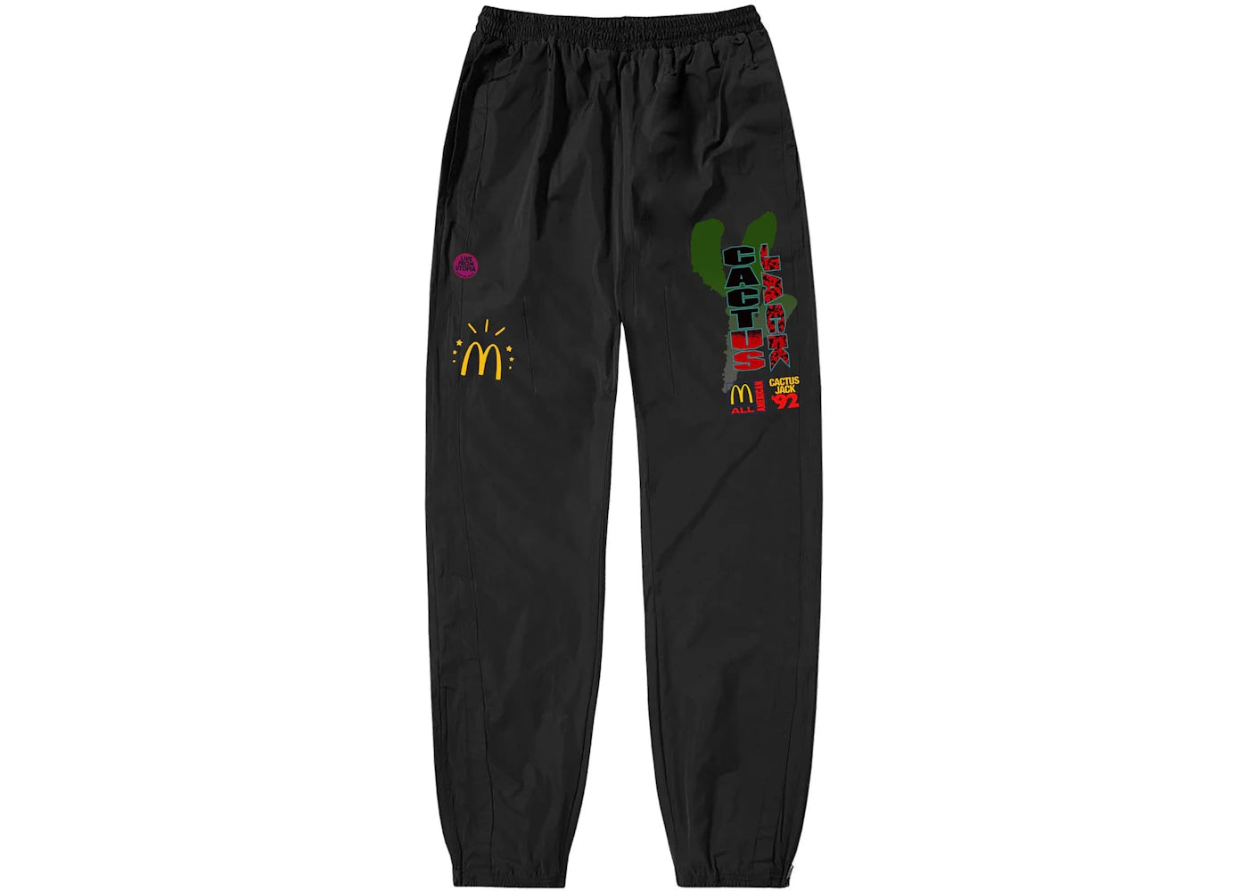 Travis Scott x McDonald's All American '92 Nylon Pants Black – Side Kicks