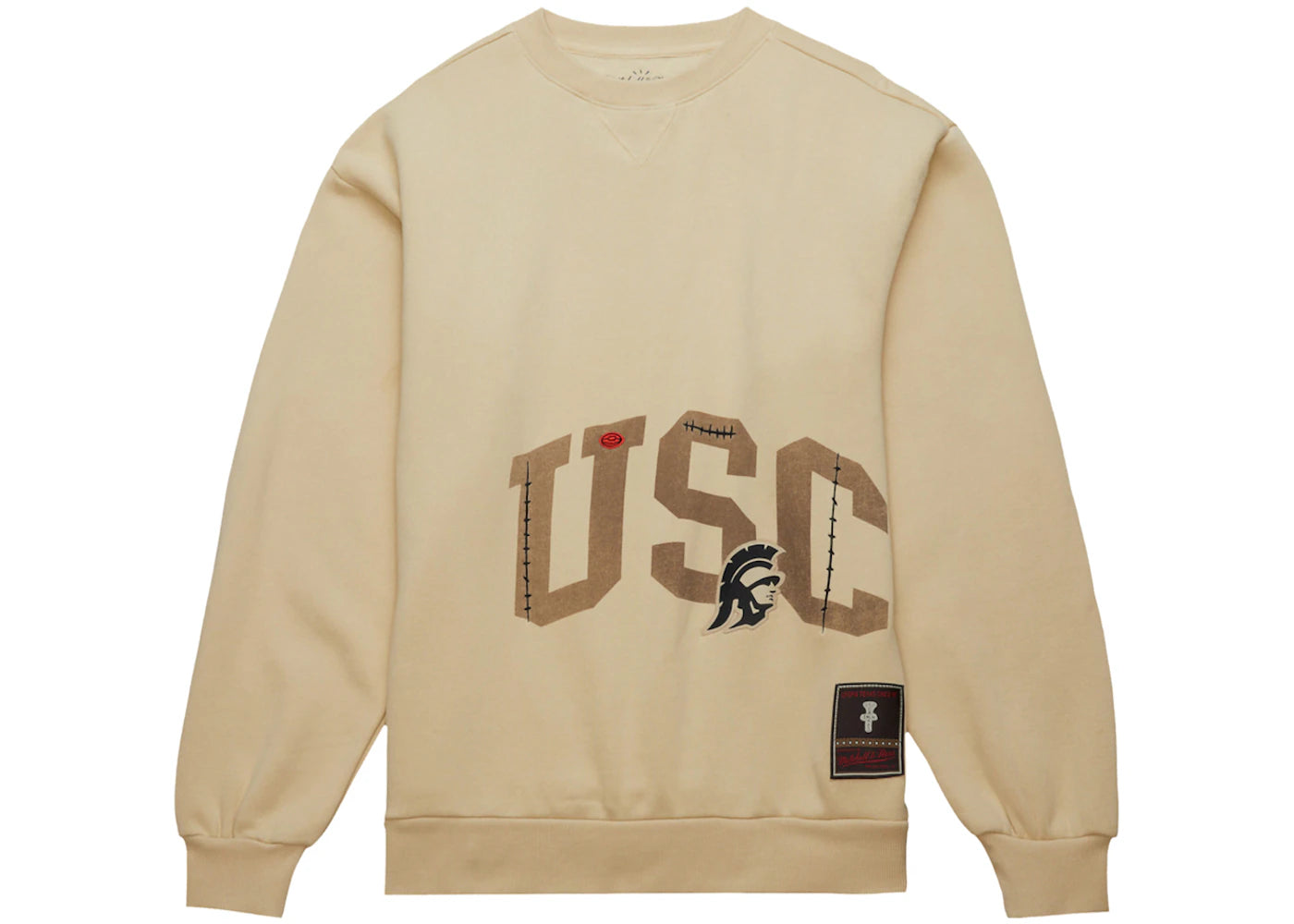 Travis Scott x Mitchell & Ness USC Trojans Pullover Sweatshirt Tan ...