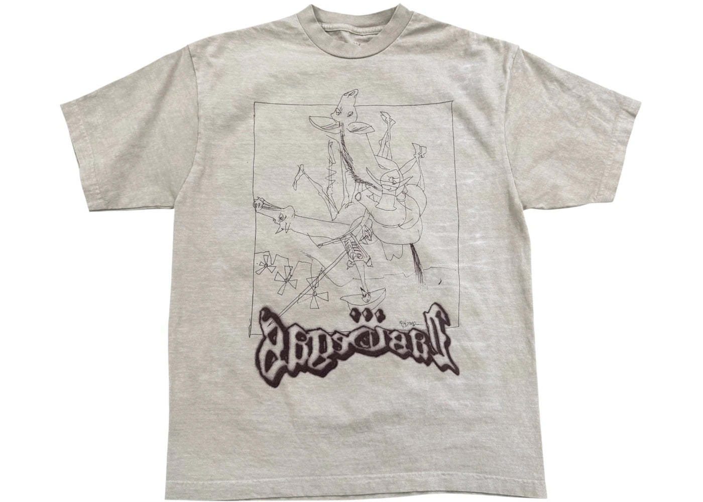 Travis Scott x Ralph Steadman Sketch Tee Grey – Side Kicks