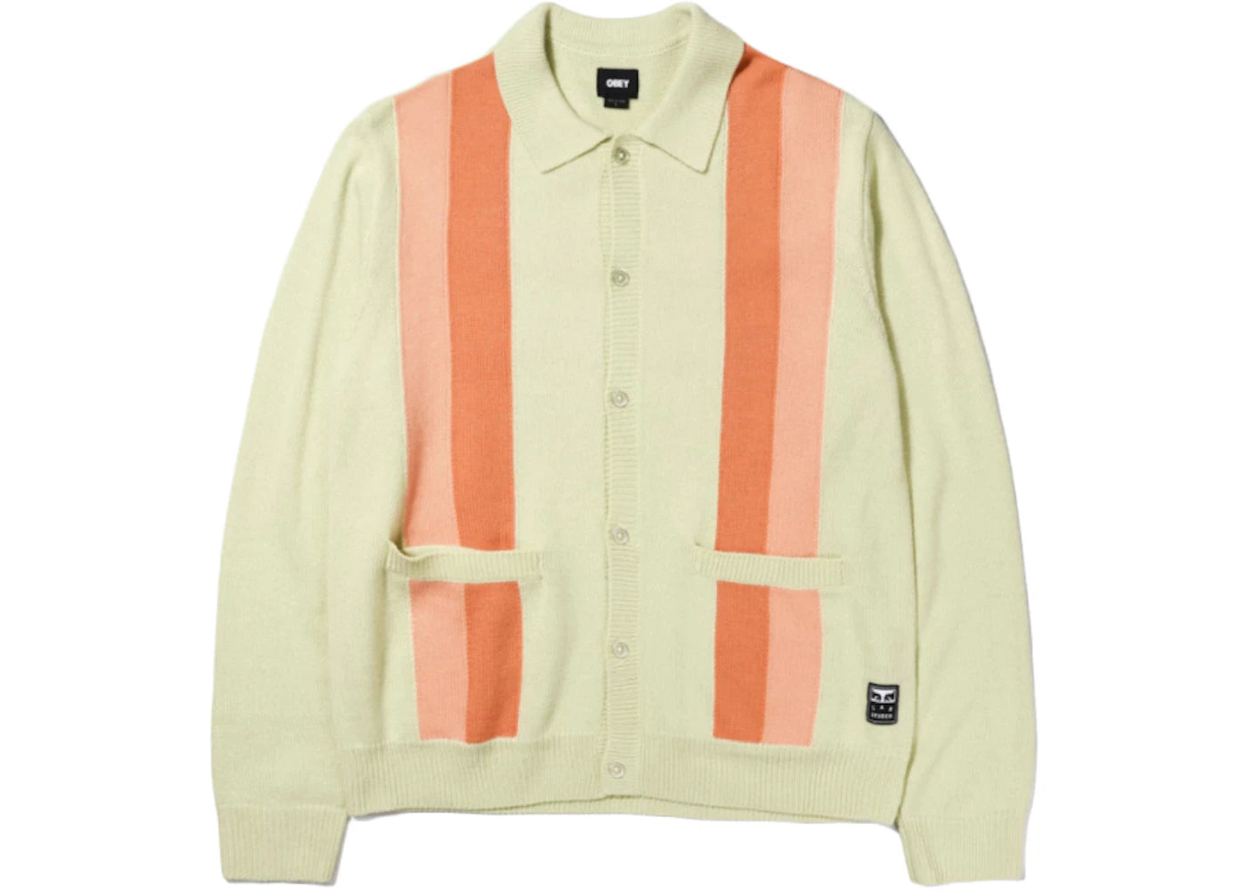 IAB Studio x Obey Archer Cardigan Yellow – Side Kicks