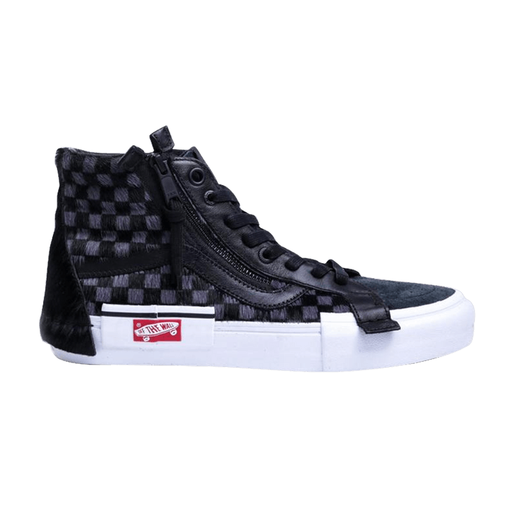 Vans Sk8-Hi Cap Pony Black Checkerboard – Side Kicks