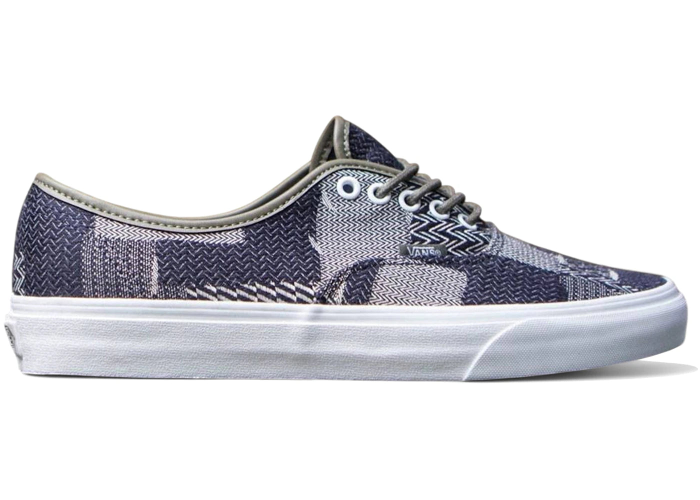 Vans Authentic Denim Patchwork Navy True White – Side Kicks