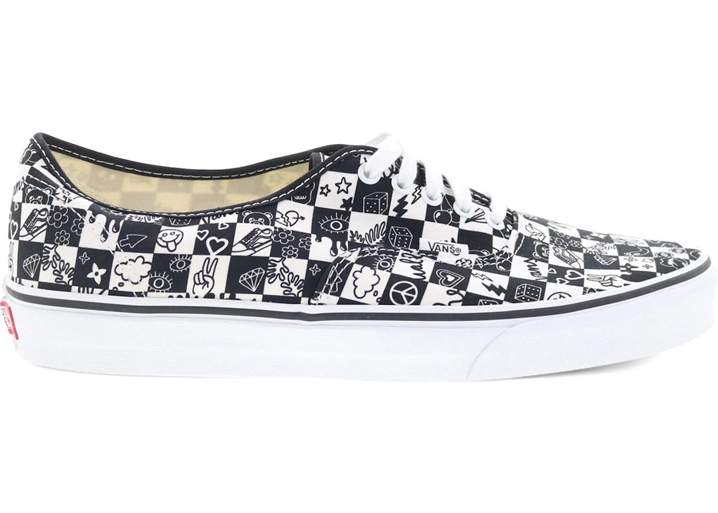 Vans Authentic Doodle Checkerboard – Side Kicks