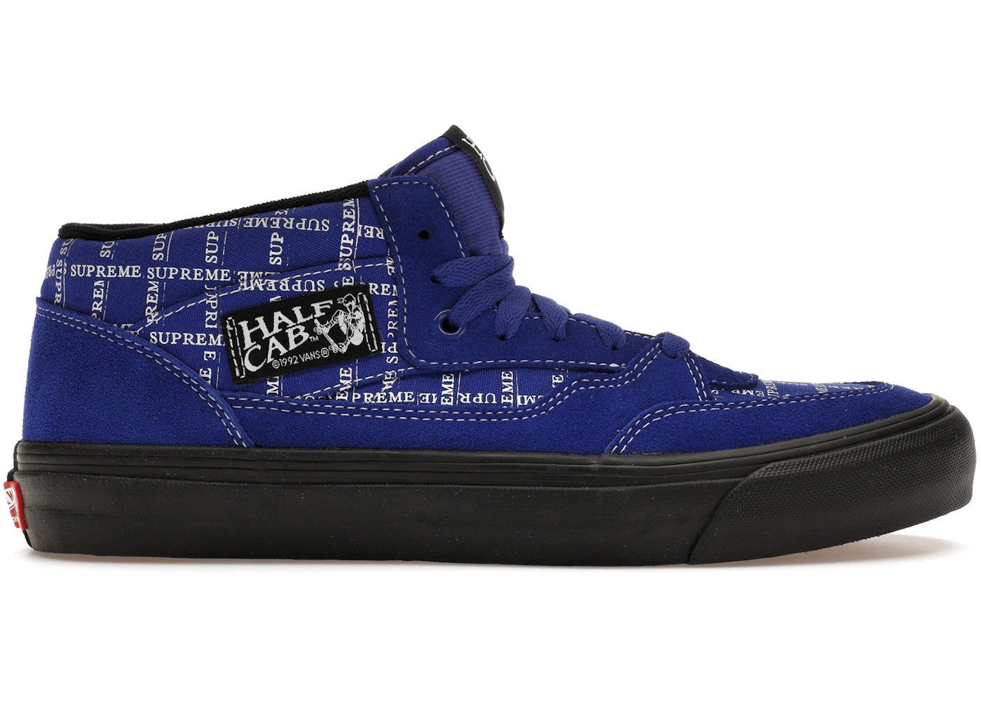 Vans Half Cab Supreme Grid Blue – Side Kicks