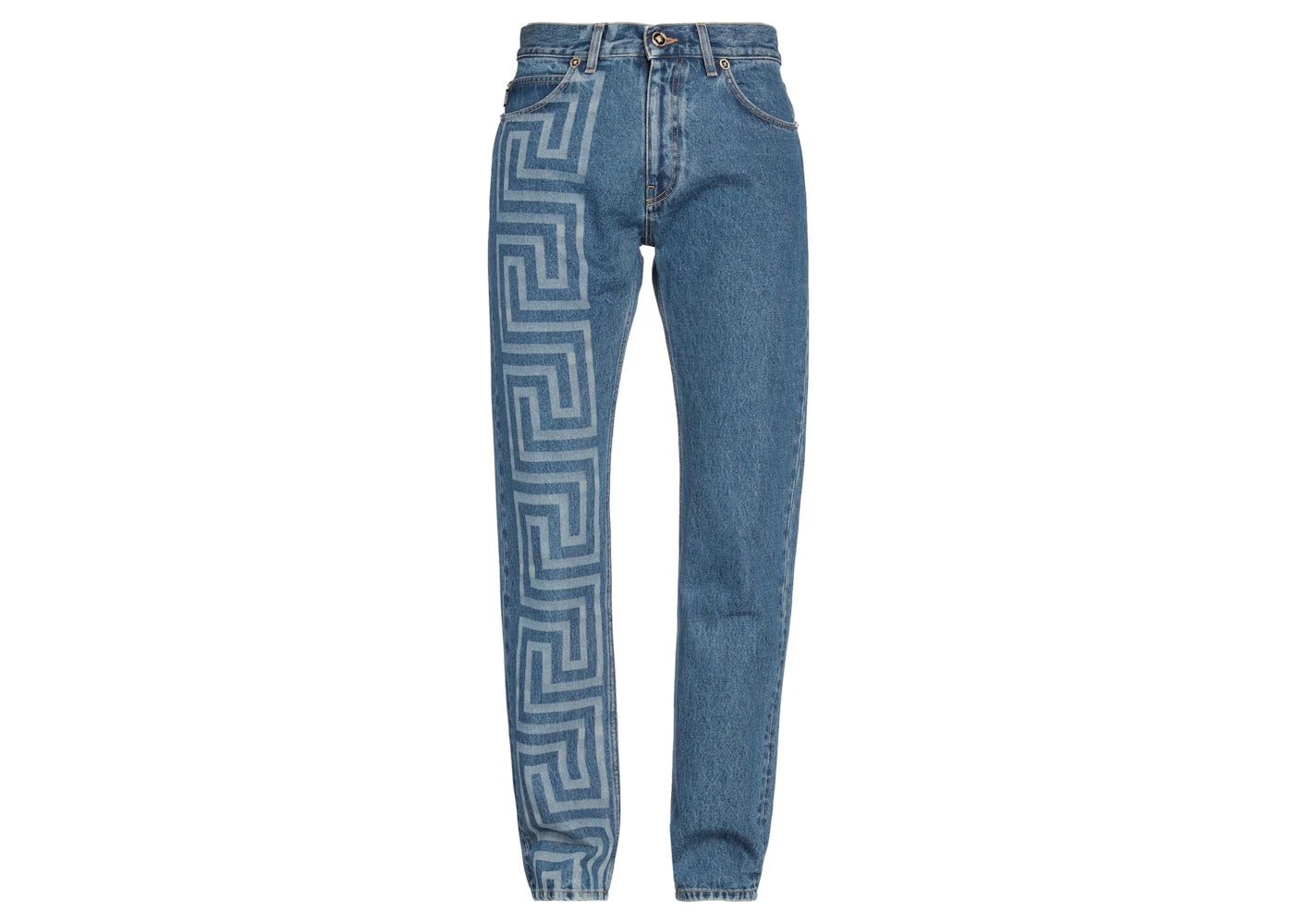 Versace Big Greek Logo Jeans Blue – Side Kicks