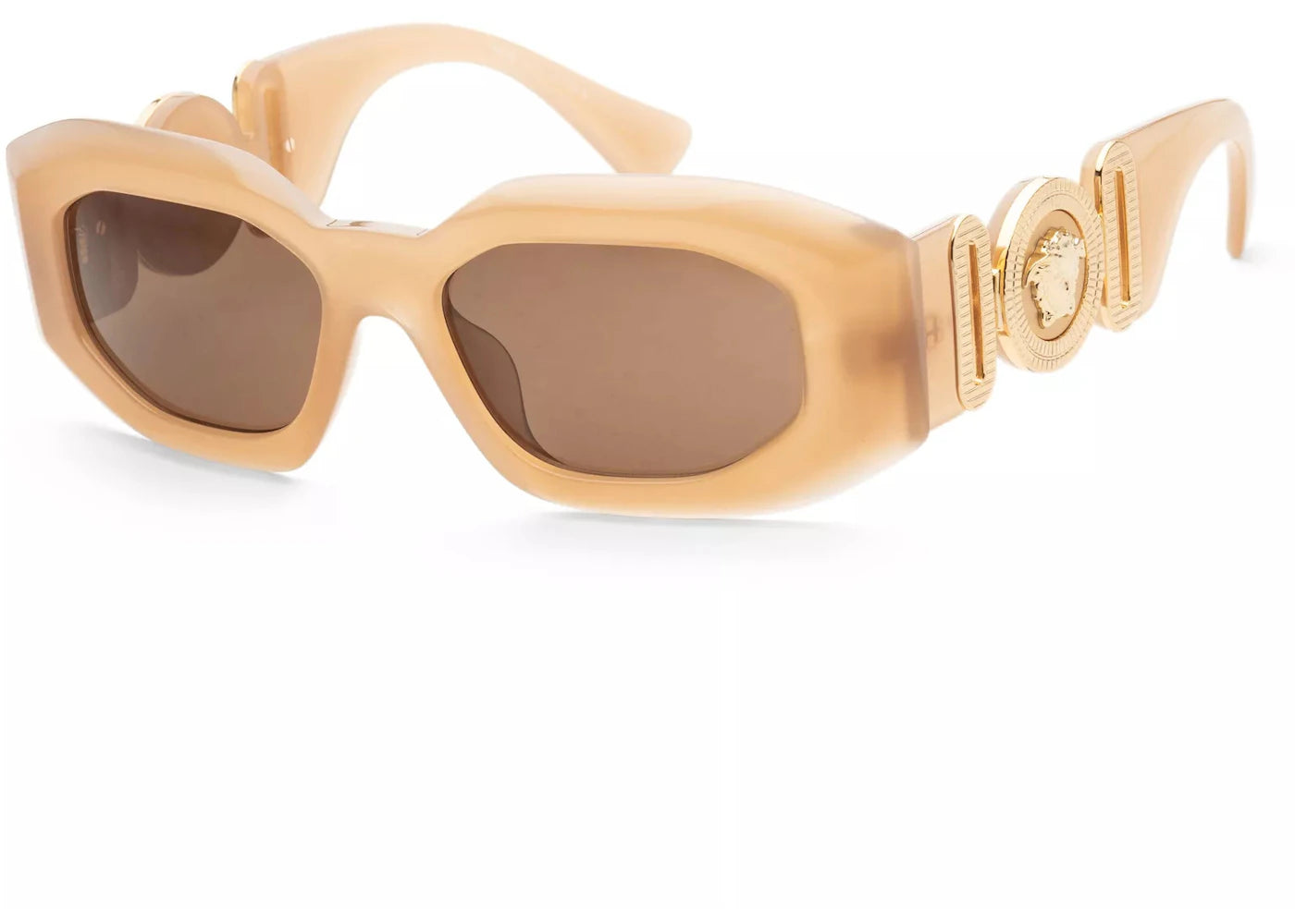 Versace Maxi Medusa Biggie Sunglasses Opaline Beige/Dark Brown (VE4425 ...