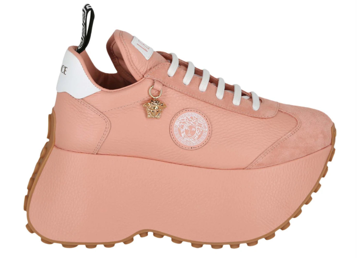 Versace Triplatform Wedge Sneakers Pink (Women's) – Side Kicks