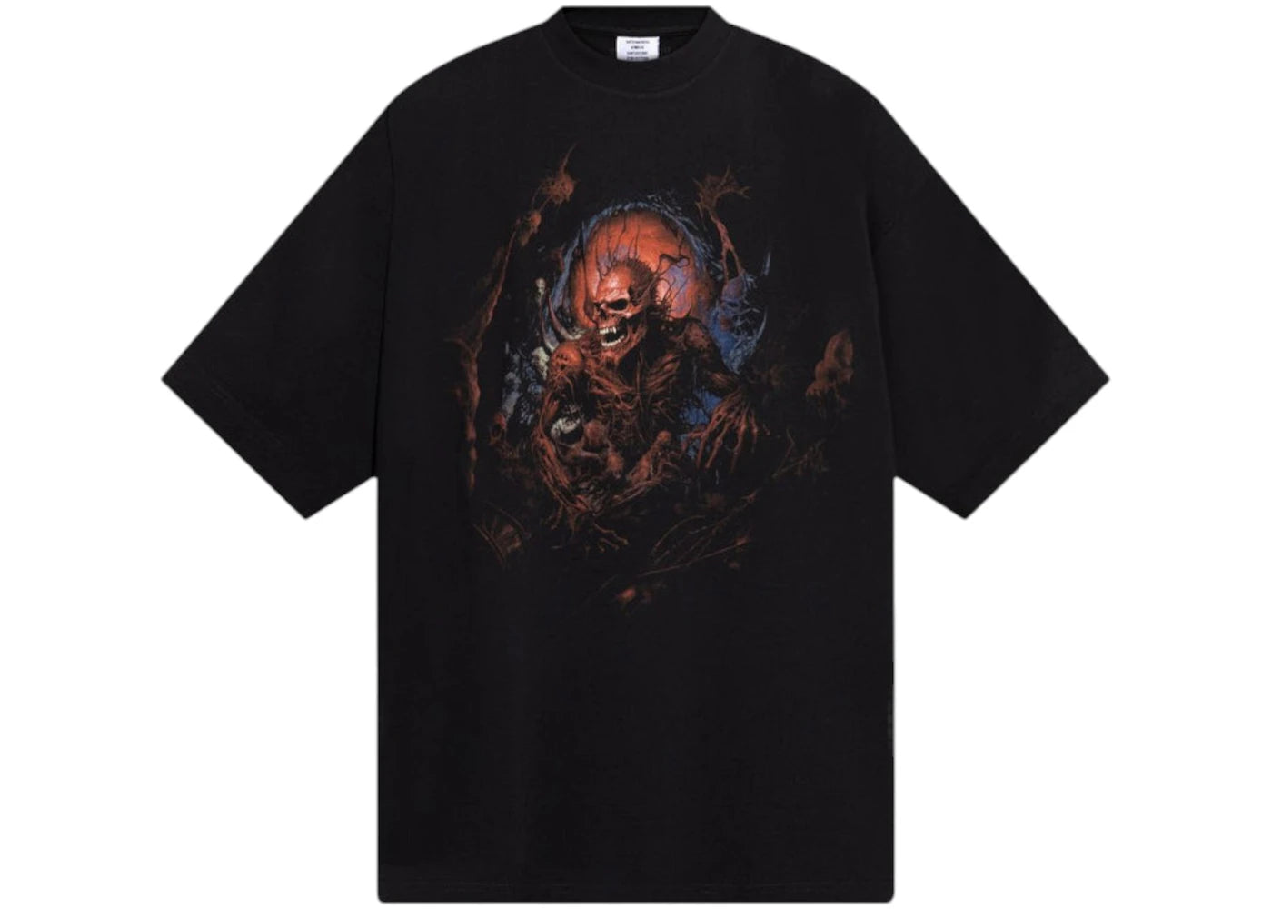 Vetements Death Metal Oversized T-shirt Black/Red – Side Kicks