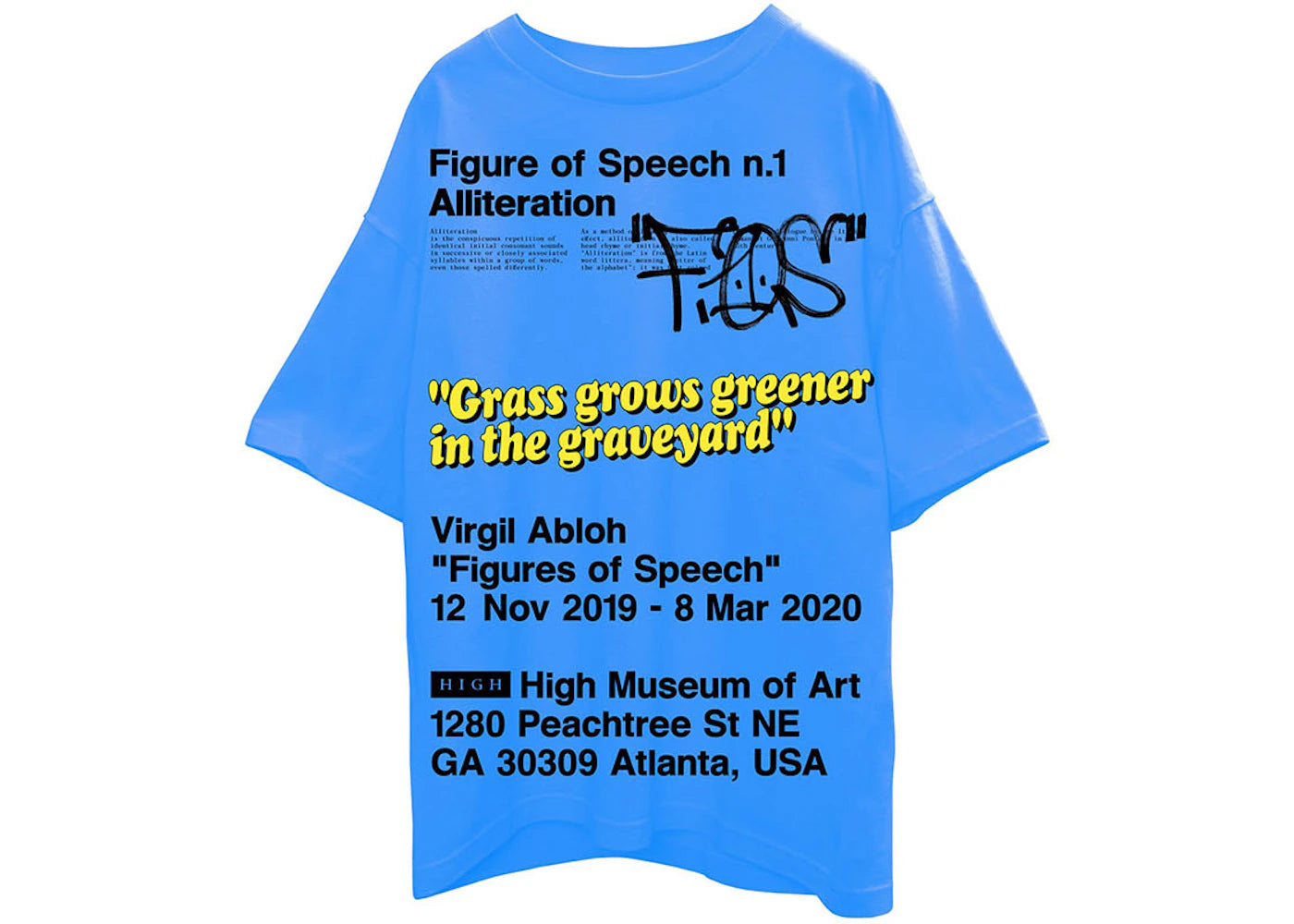 Virgil Abloh Canary Yellow x FOS Alliteration VAA AMO Towers T-shirt B ...
