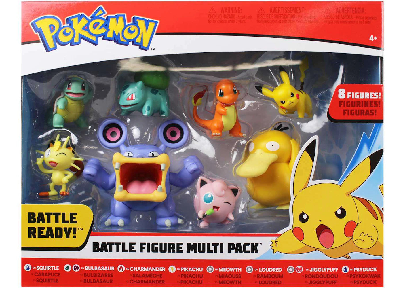Wicked Cool Toys Pokemon Battle Figure Scorbunny, Grookey, Sobble, Pik ...