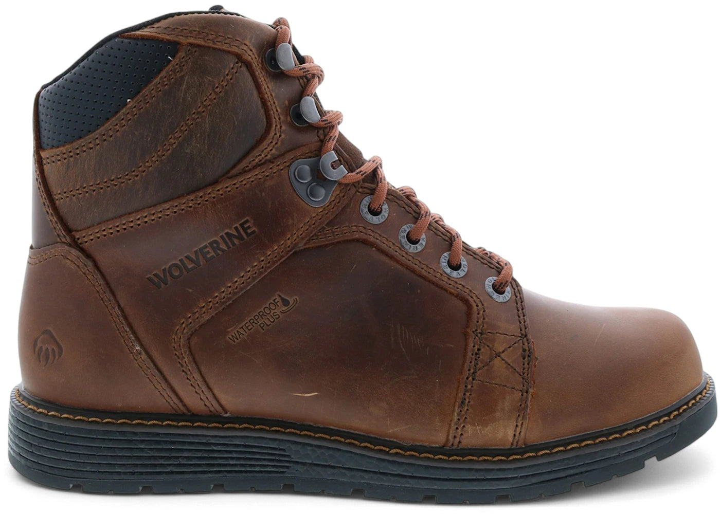 Wolverine Hellcat Ultraspring Wedge Waterproof 6" Boots Tobacco – Side ...