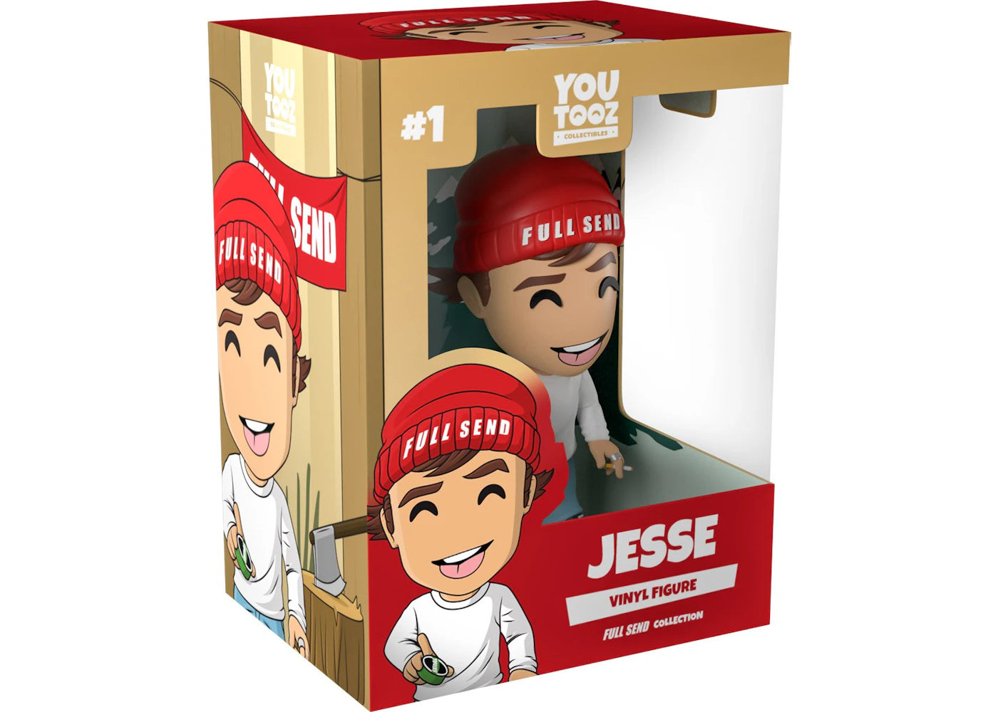 Youtooz Jesse Sebastiani Vinyl Figure OUT FOR A RIP ARE YA BUD? – Side ...