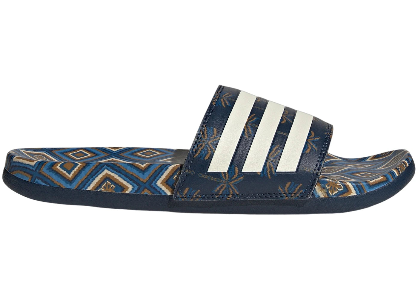 adidas Adilette Comfort Sandals Night Indigo Cream White (Women's ...