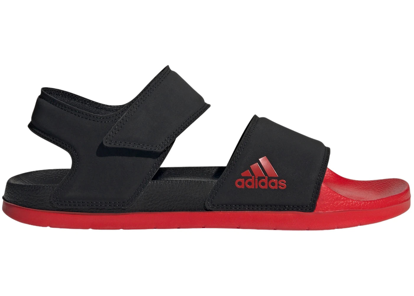 adidas Adilette Sandals Core Black Better Scarlet – Side Kicks
