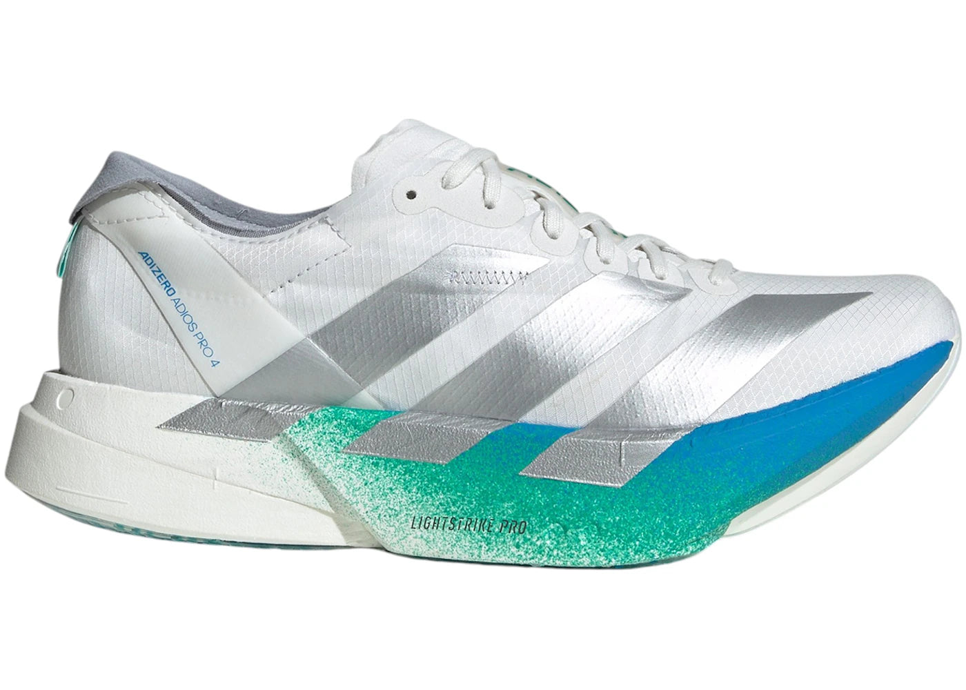 adidas Adizero Adios Pro 4 Crystal White Matte Silver Glory Green (Wom ...