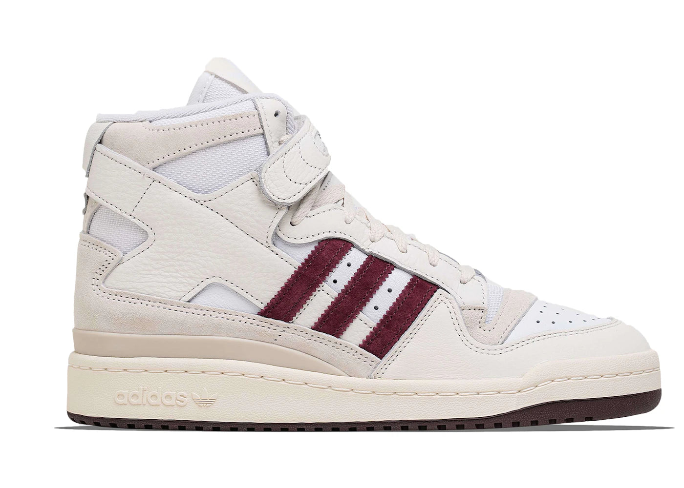 adidas Forum Hi Packer White Maroon – Side Kicks