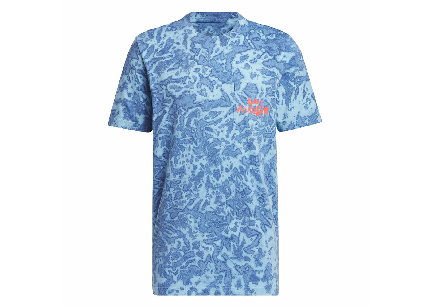 adidas LA Graphics Story Pocket Tee Clear Blue/Bright Royal – Side Kicks