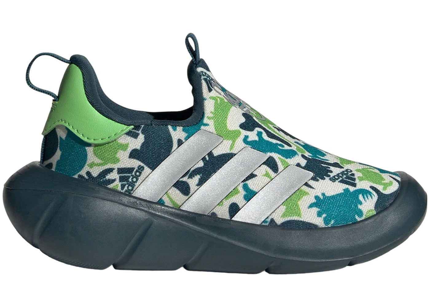 adidas Monofit Grey Silver Metallic Semi Lucid Lime (TD) – Side Kicks