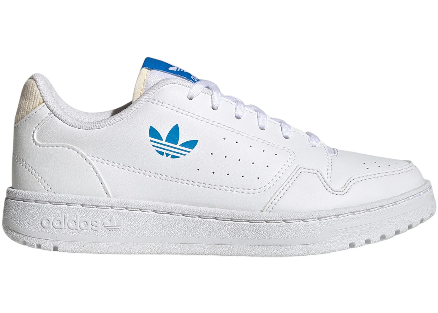 adidas NY 90 Cloud White Blue Rush Ecru Tint (GS) – Side Kicks