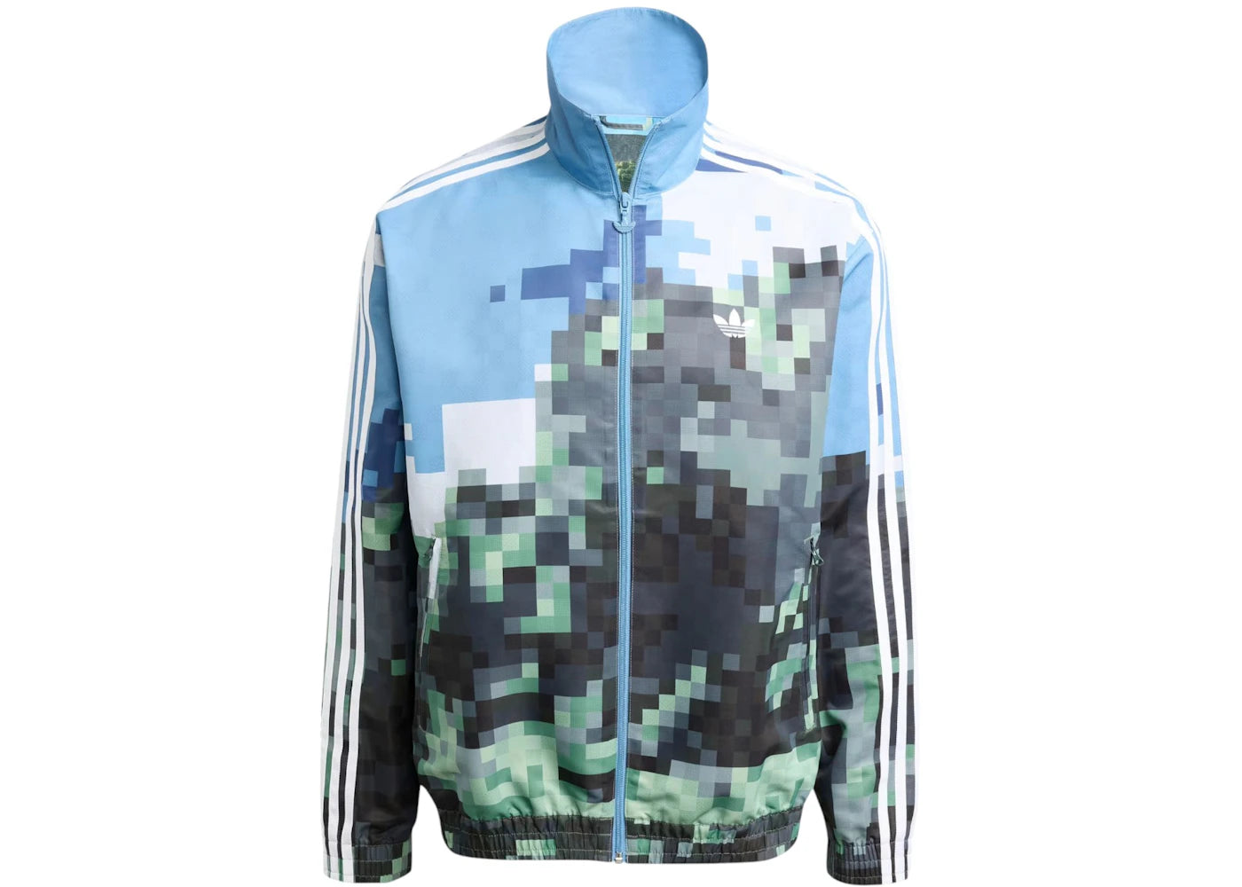 adidas Originals x Minecraft Track Top Hazy Blue/Magic Lime/Tribe Gree ...