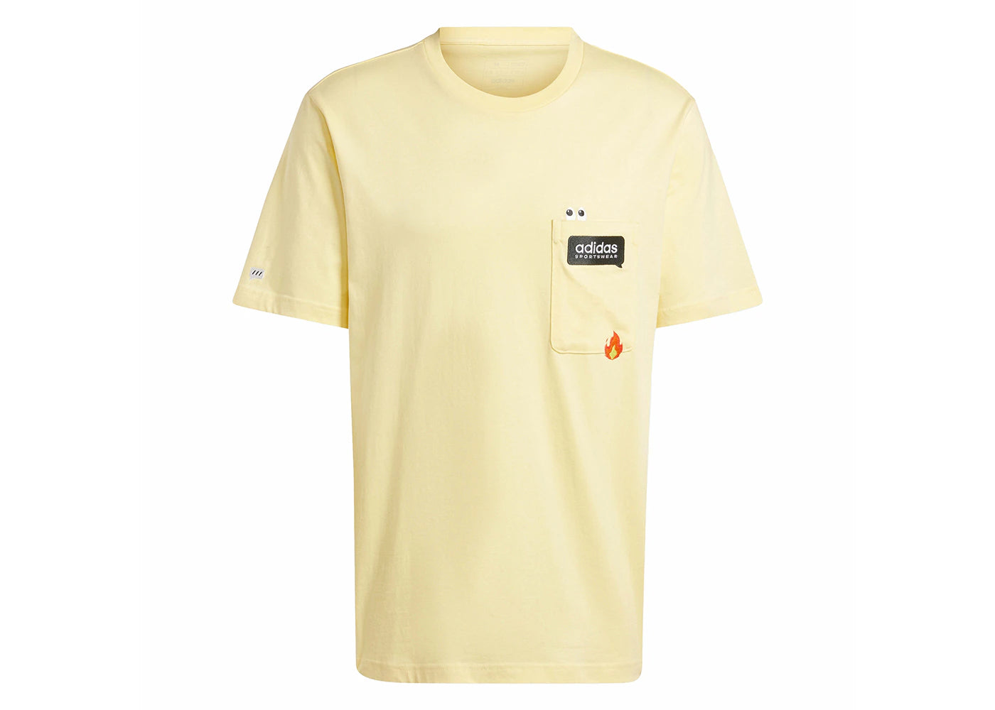 adidas Remoji Pocket Graphic Tee Almost Yellow – Side Kicks