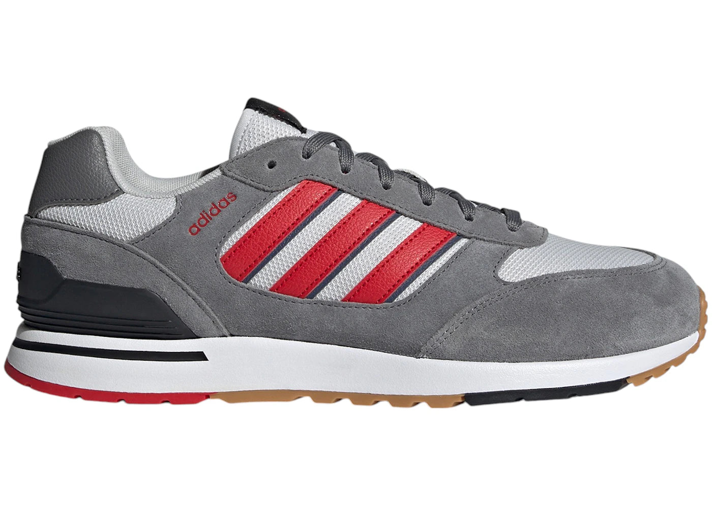 adidas Run 80s Grey Four Better Scarlet Grey One – Side Kicks