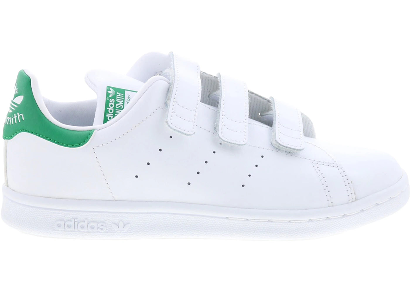 adidas Stan Smith CF Velcro White Green (PS) – Side Kicks