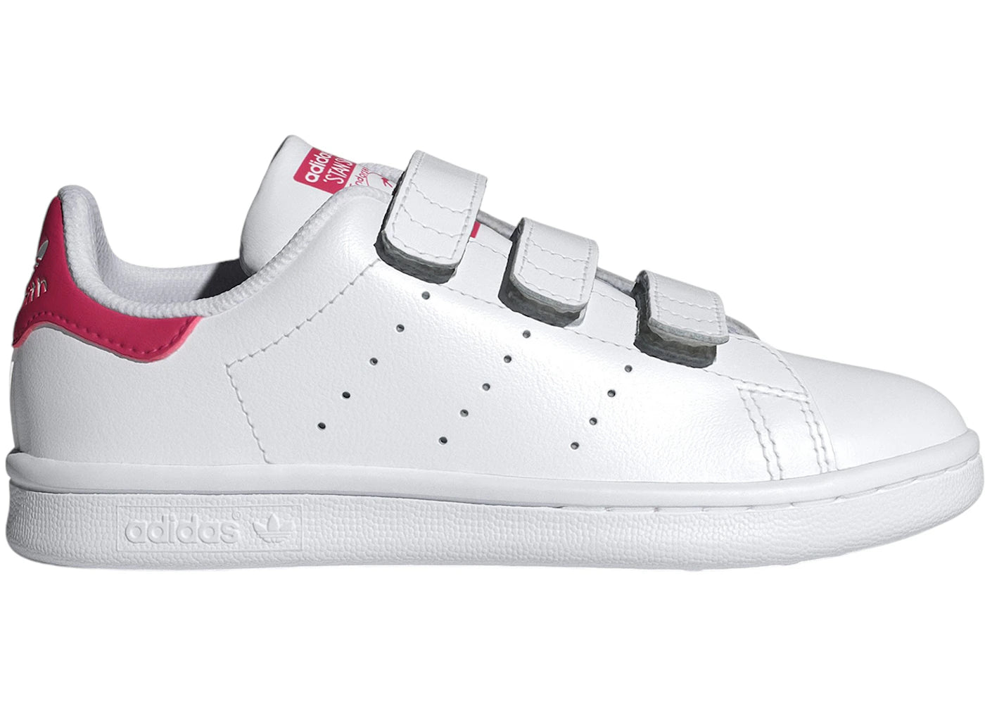 adidas Stan Smith Comfort Closure Cloud White Bold Pink (PS) – Side Kicks
