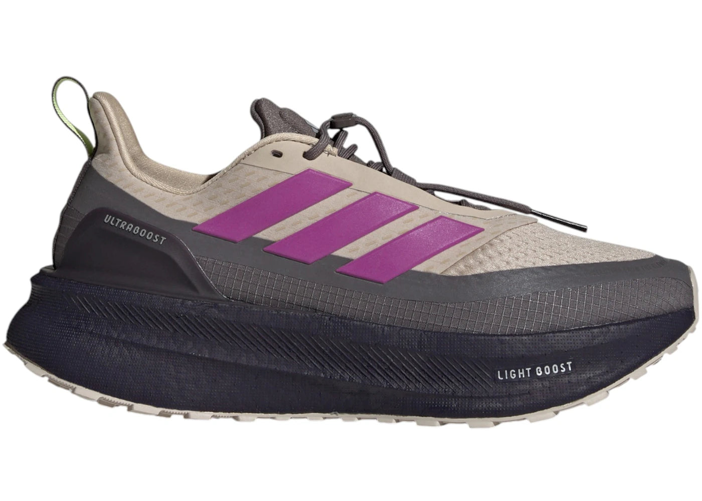adidas Ultra Boost Wonder Beige Purple Burst Charcoal (Women's) – Side ...