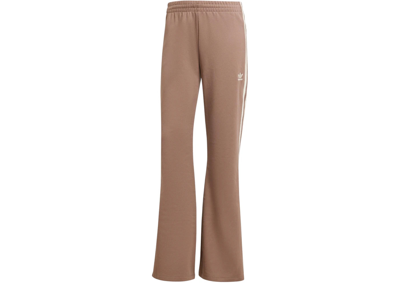 adidas Women's Adicolor 3-Stripes Flared Track Pants Trace Brown – Side ...