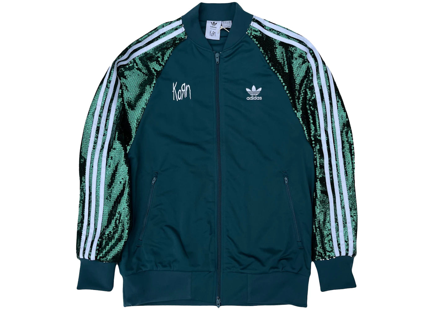 adidas x KoRn Track Jacket Green Sequin – Side Kicks