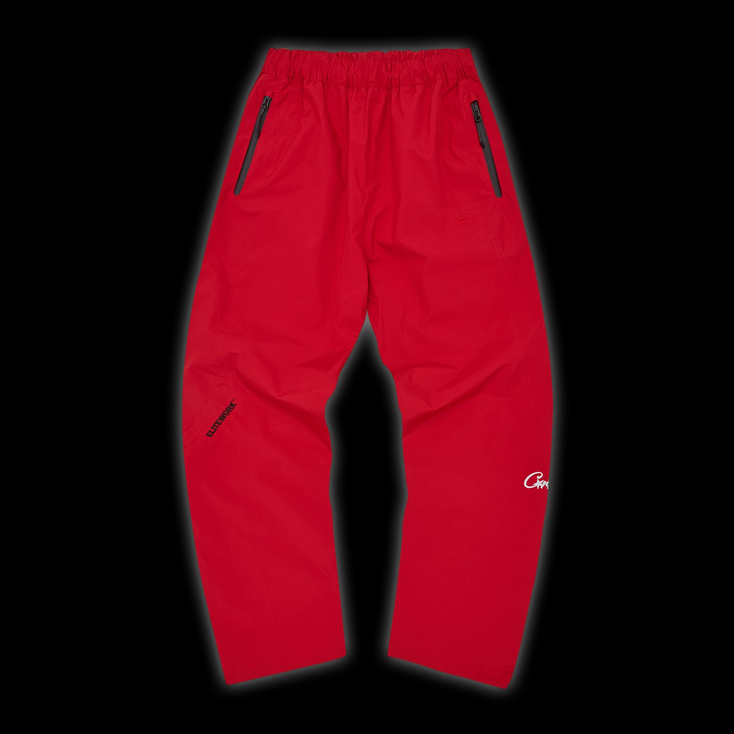 Corteiz Elitework Waterproof Shell Pant Red – Side Kicks